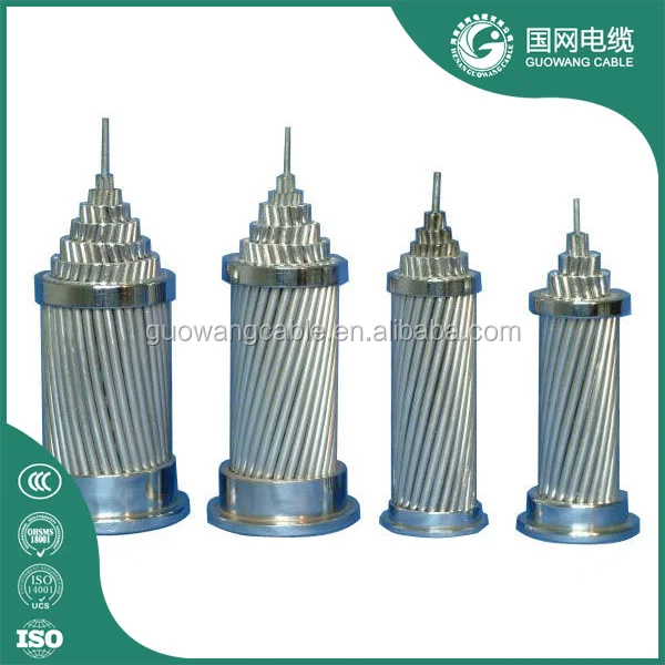 Galvanized Steel Wire Rope Aac Wasp Bare Aluminum Alloy Cable Acsr ...