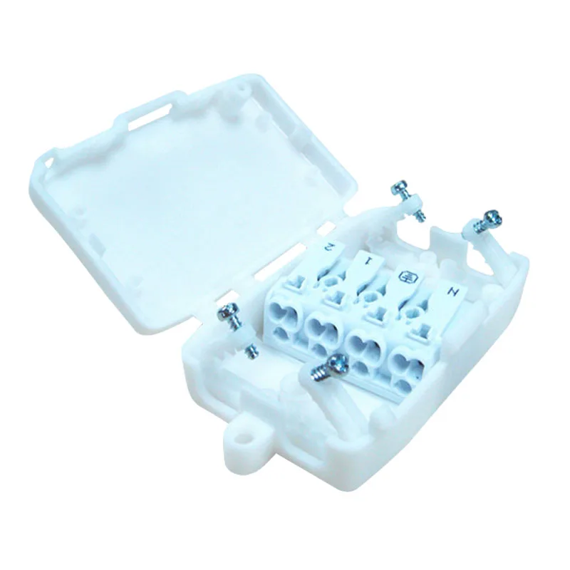 4 Pole Plastic Terminal Box for LED Lighting - Durable & Efficient