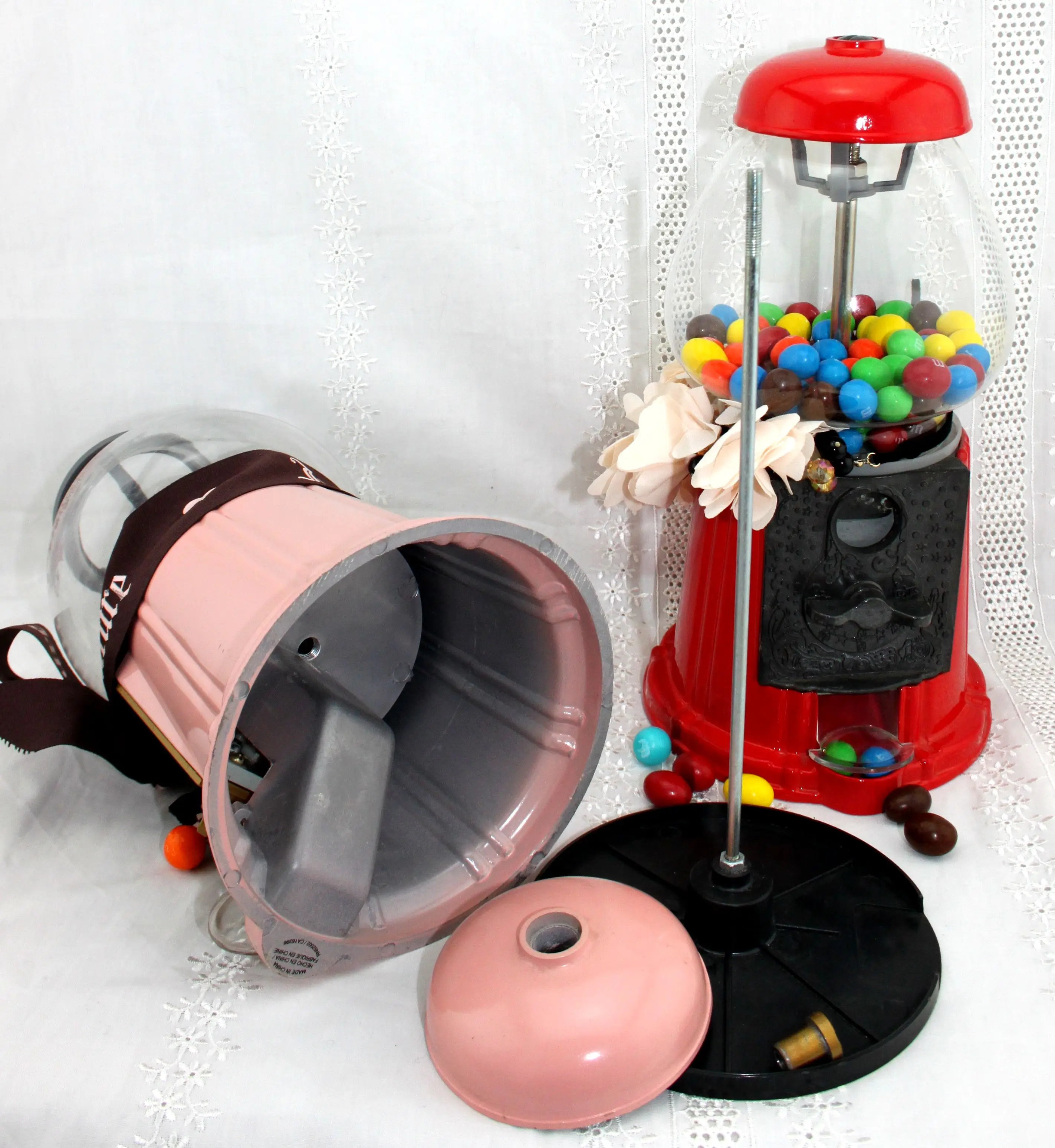 Candy Dispenser Container - Gumball and Chocolate Machine