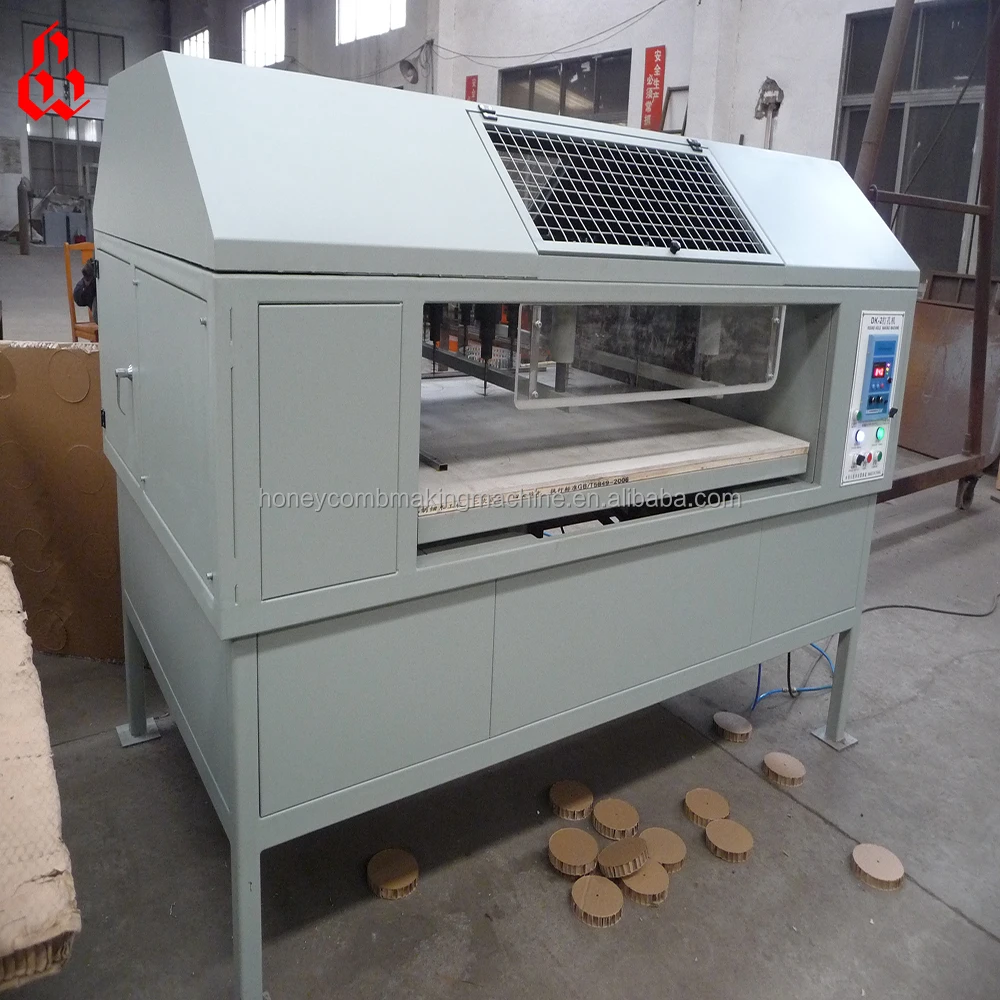 Honeycomb Cardboard Punching Machine/honeycomb Board Round Hole Making ...