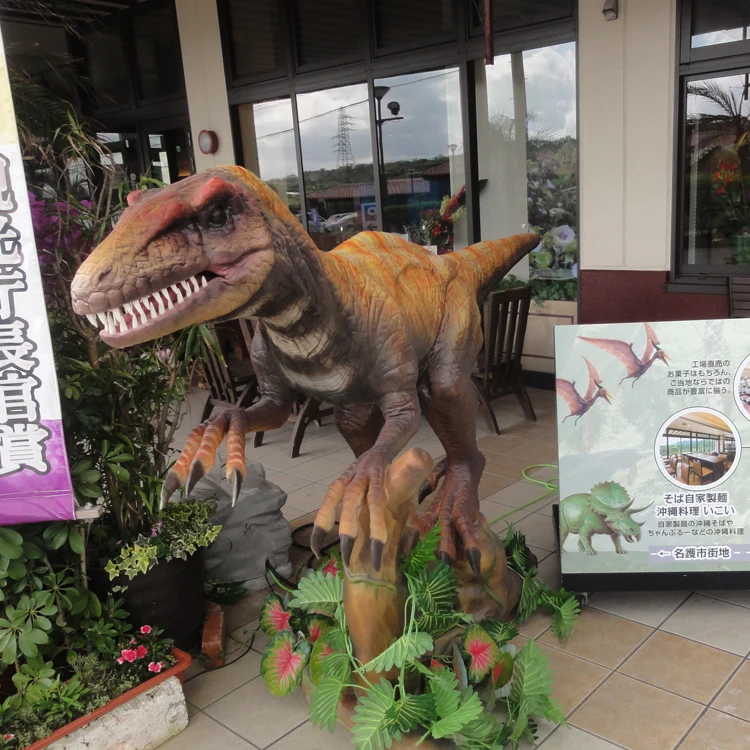 For Jurassic Park Garden Theme Park Attractions Life-Size Fiberglass ...