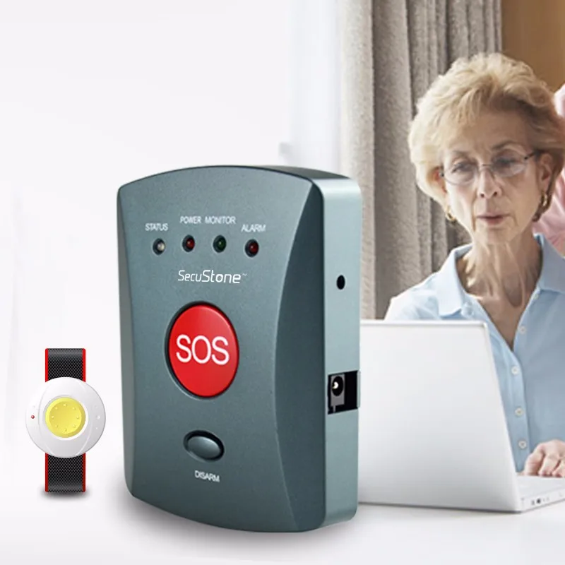 4g Gsm Emergency Panic Alarm Call Sos Button For Seniors Nursing ...