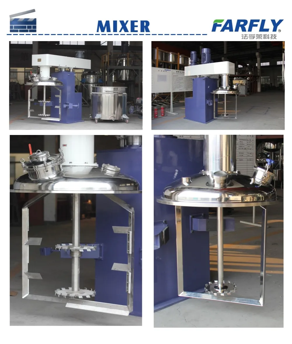 Concentric Double Shaft Agitator Mixer For Solvent Pigment Dispersion ...