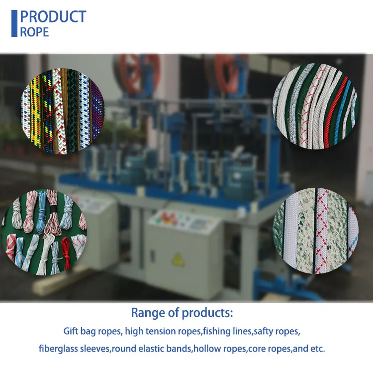 16/32/48 Spindles Elastic Cord Braiding Machine Rope Braided