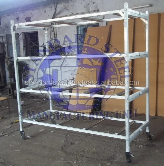 Dead Body Storage Rack - 3 Tier Movable Coffin Shelves