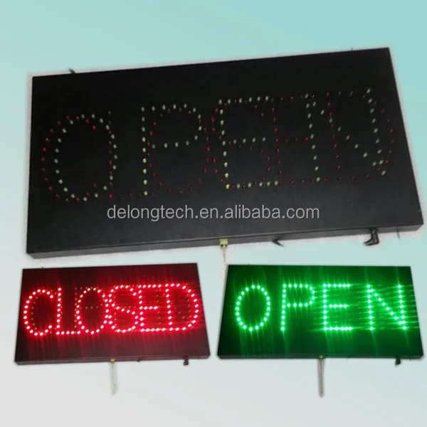 Ce Rohs 60x30cm Red Closed Green Open Outdoor Metal Frame Hanging Open ...