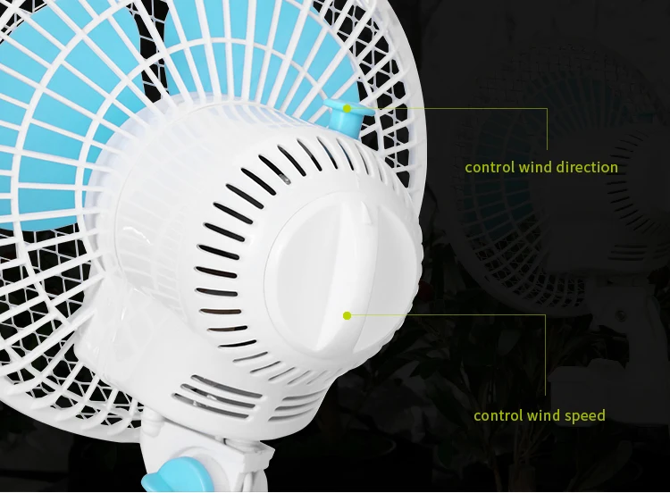 Sinowell 6 Inch Portable Clip Fan with 2-Speed Control
