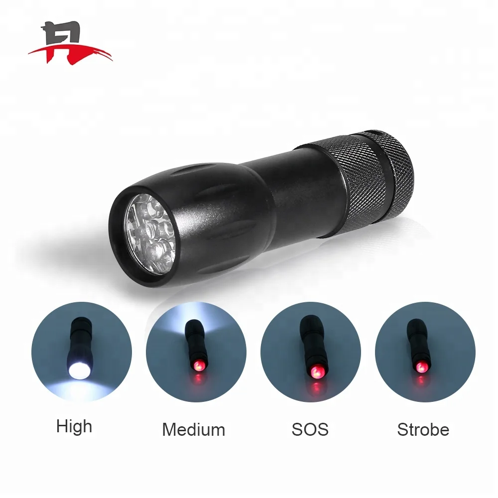 New 9 Led Mini Ultra Bright Torch Flashlights Torch Aluminium - Buy Led ...