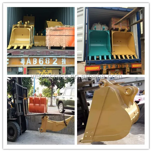 Pc200 Loader Backhoe Heavy Duty Bucket With 5 Teeth Top High Durable ...