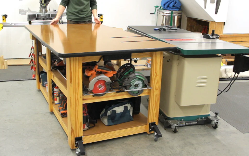 Wbd Rigid System Craftsman Table Saw Stand Mobile Caster Set - Buy ...