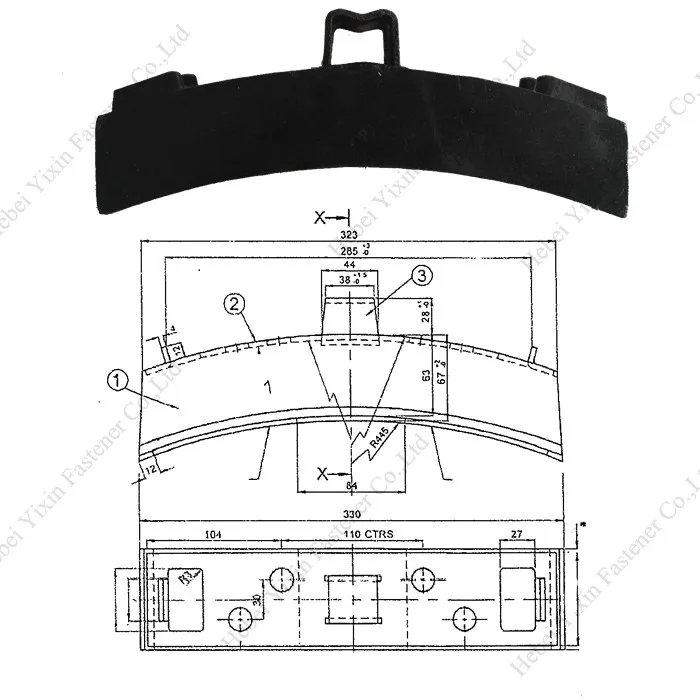 Train Brake Shoe,Train Brake Block,Composite Train Brake Block - Buy ...