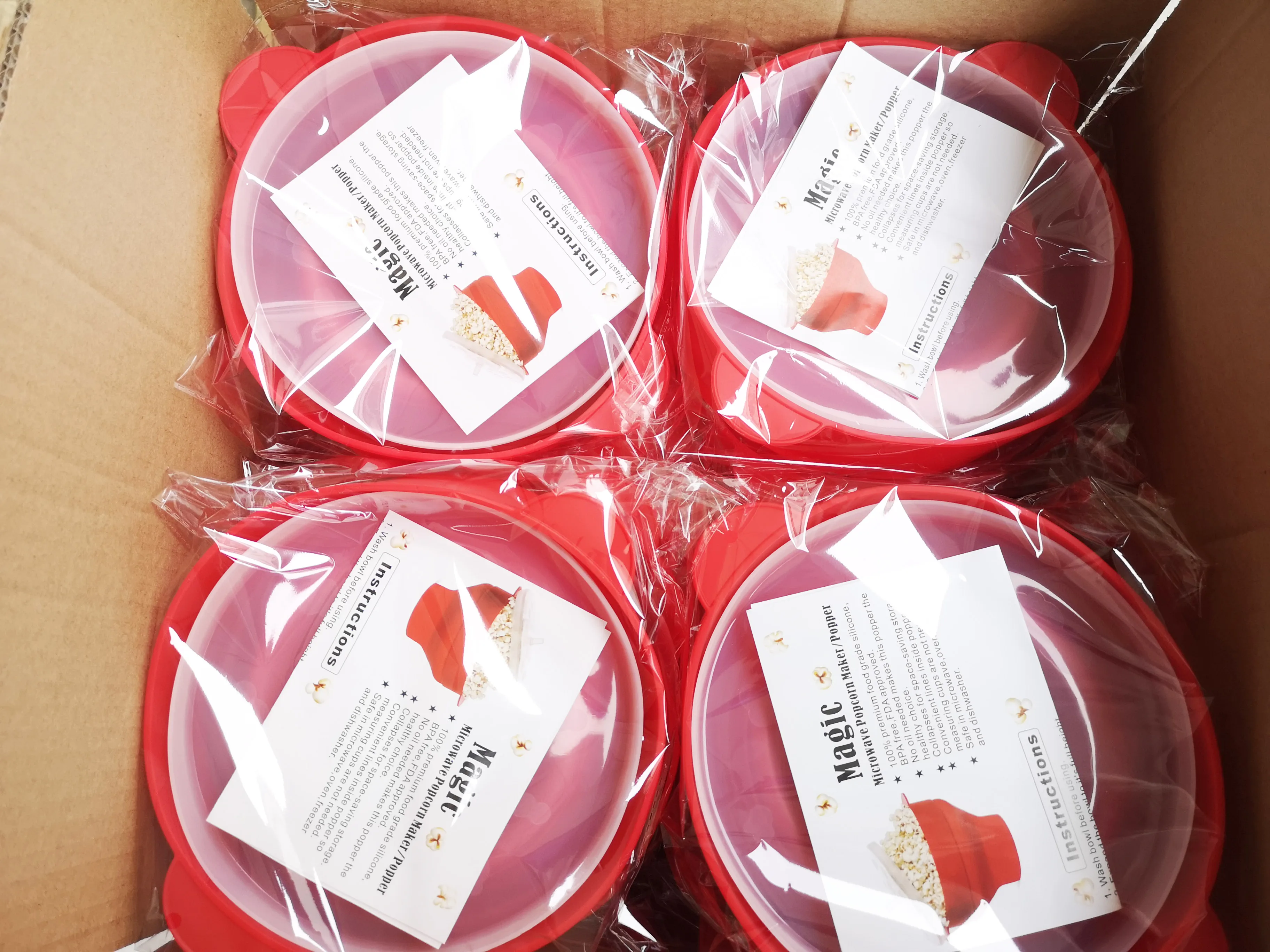 Free Sample New Bowl Silicone Microwave Household Hot Air Popcorn Maker ...