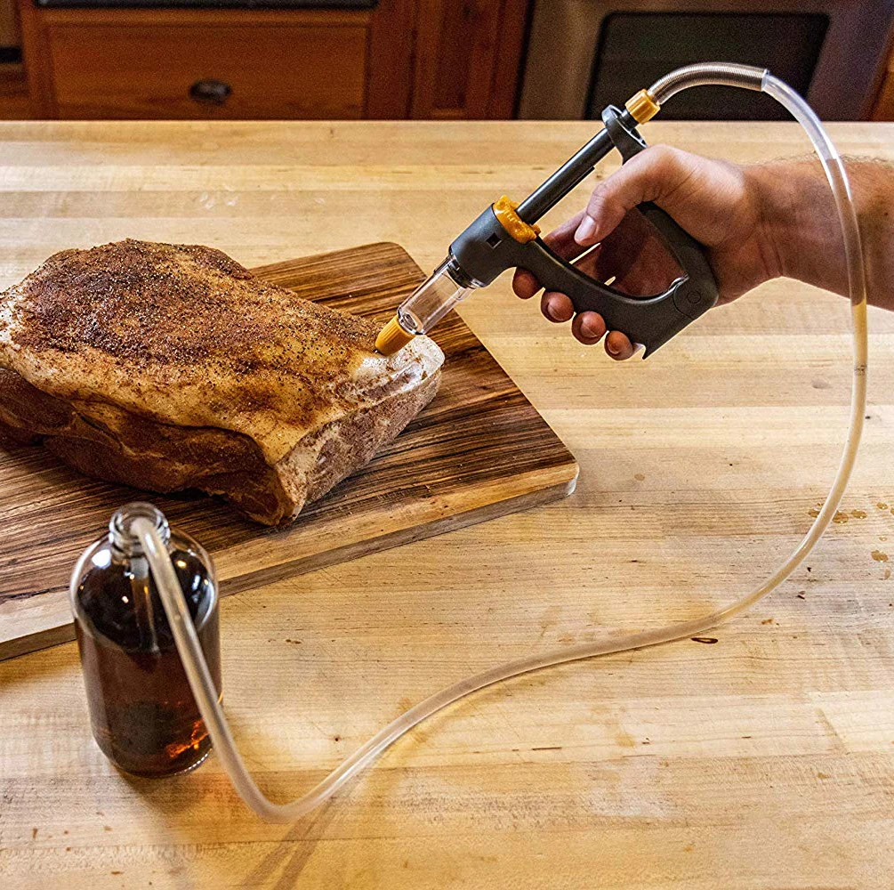 Siphon Filling Marinade Injector Continuous Flavor Injection for BBQ ...