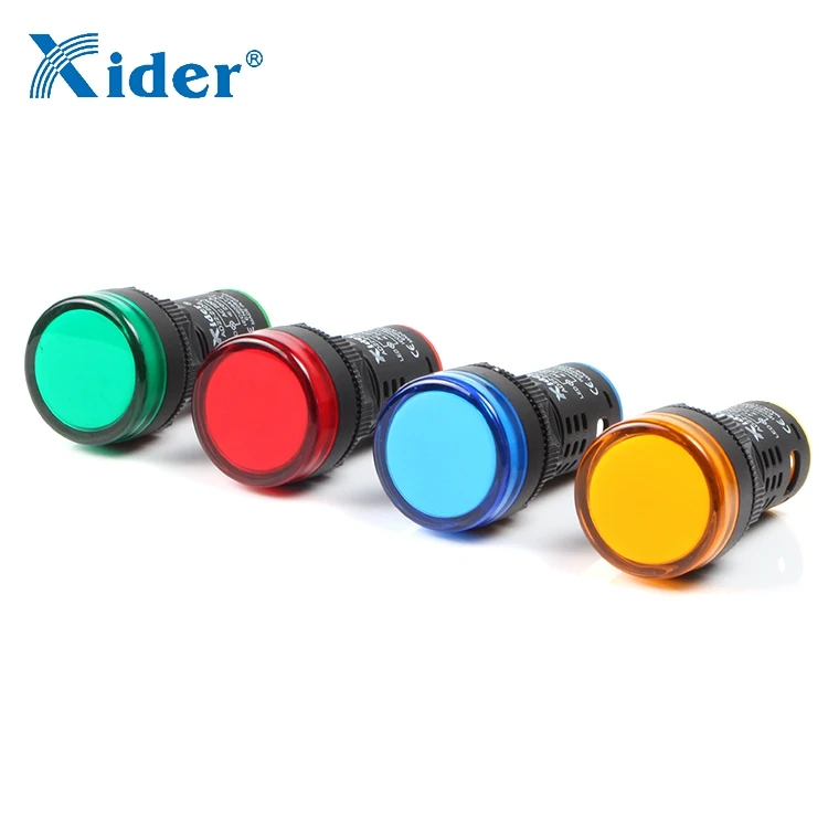 Xider Ad16-22ss 22mm 12/24/48/220/320v Double Color Led Indicator Light ...
