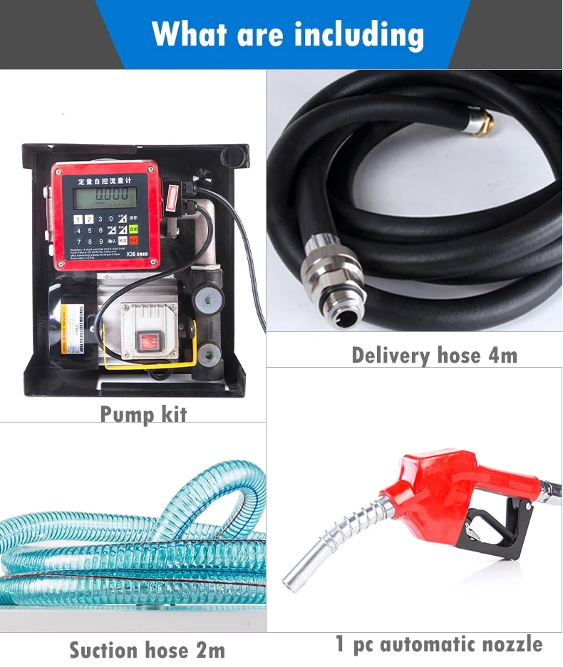 Fuel Dispenser Parts 12v 24v 220v Oval Gear Meter Fuel Delivery Pump ...