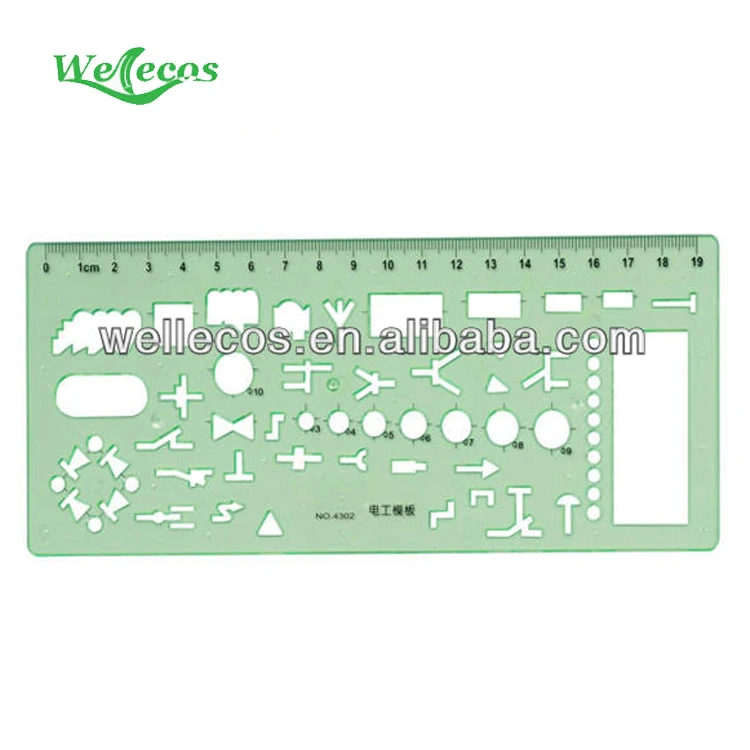 Plastic Drawing Template Ruler For Students - Buy Plastic Template ...