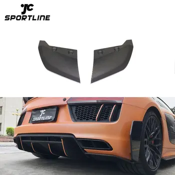 Carbon Fiber R8 V10 Rear Bumper Splitters For Audi R8 Gen 2 Plus Coupe ...