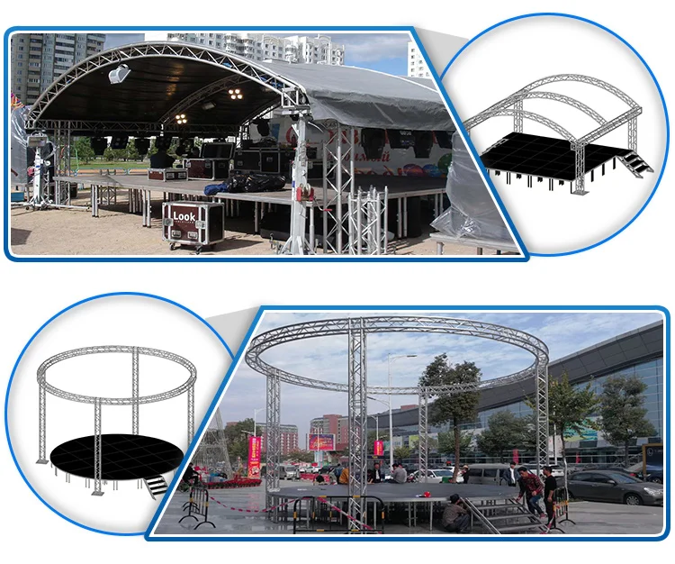 Modern Mobile Quick Stage Iron Layer Platform Iron Wedding Steel Stage ...