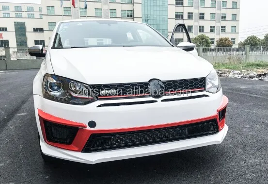Front Bumper Assembly Grille Tuning Auto Body Parts for Volkswagen Polo ...