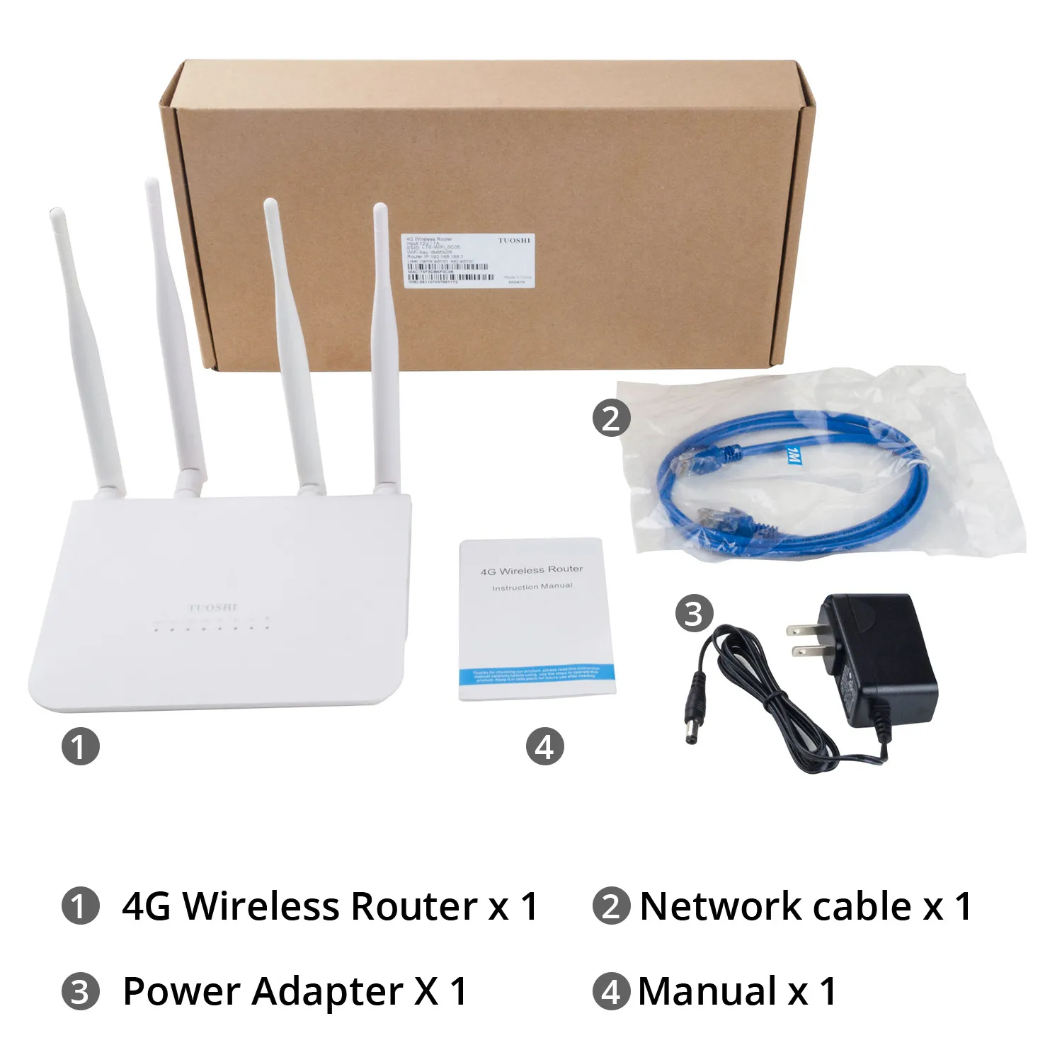 LTE CPE CAT4 300mbps - Wi-Fi4 Cat4 CPE Router with Sim Slot