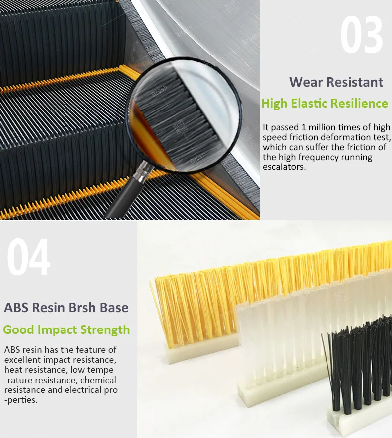 Moving Walks Escalator Safety Strip Brush Deflector Skirt Brush Guard ...