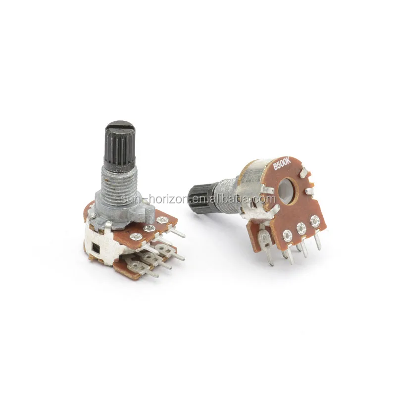 Double Dual Rotary Potentiometer Terminal 6 Pin Potentiometer 16mm ...