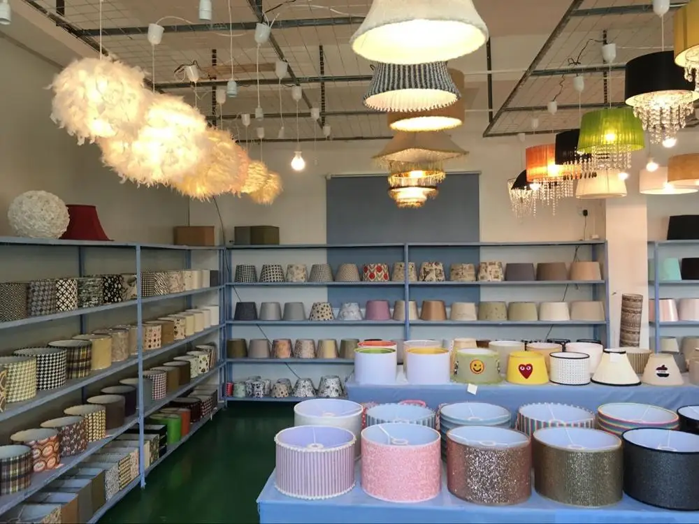 Modern Simple Style Round Black Metal Iron Wire Frame Lampshade Pendant ...