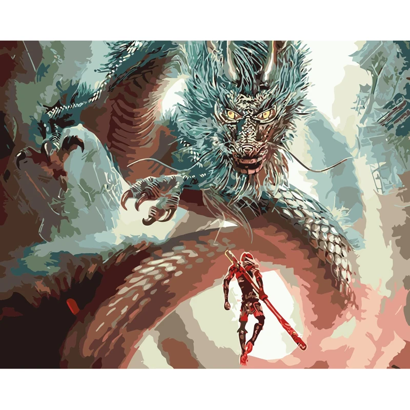 Malen Nach Zahlen Chinesischer Drache