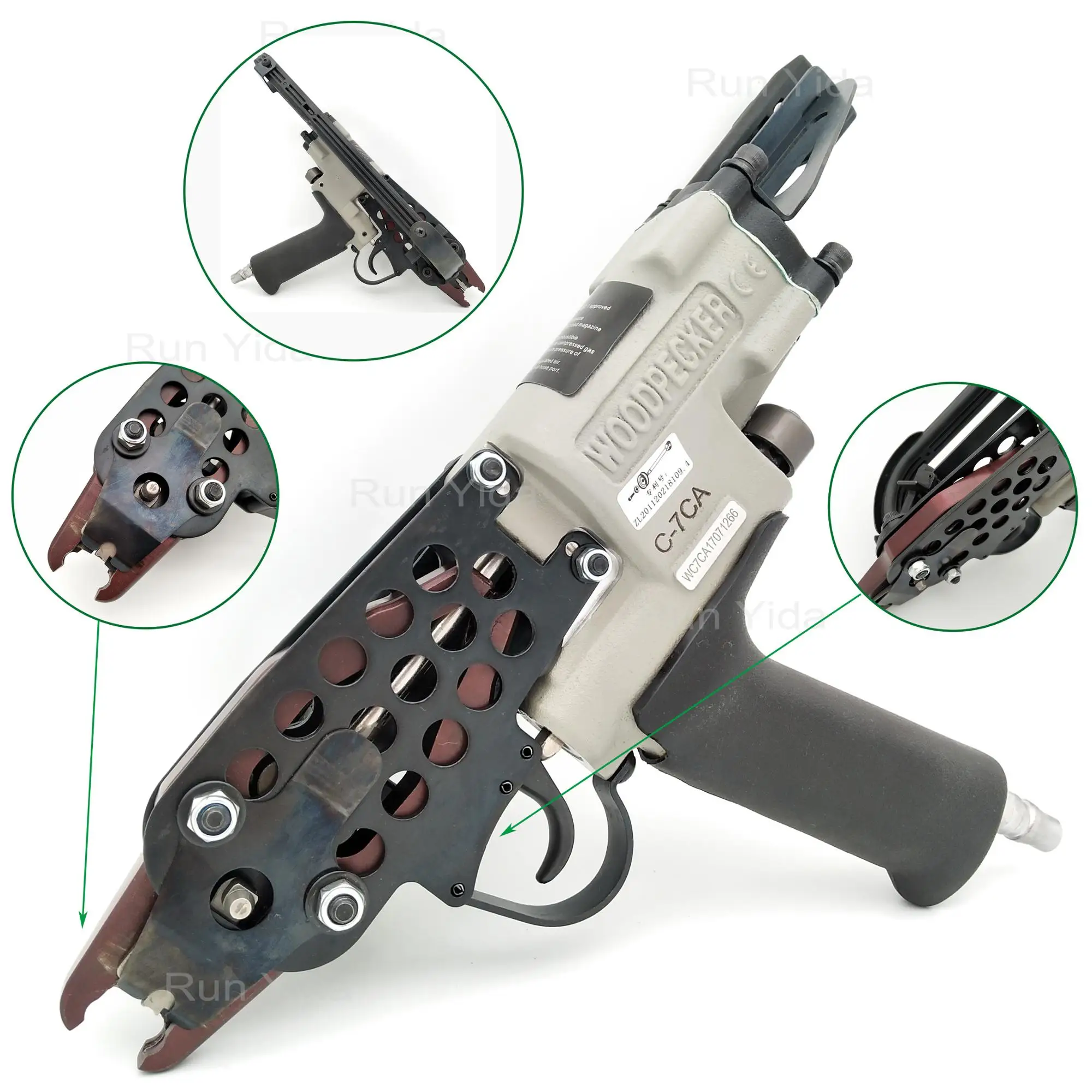 C-ring Nail Hog Ring Staple Gun Air Pneumatic Stapler Tool C Ring ...