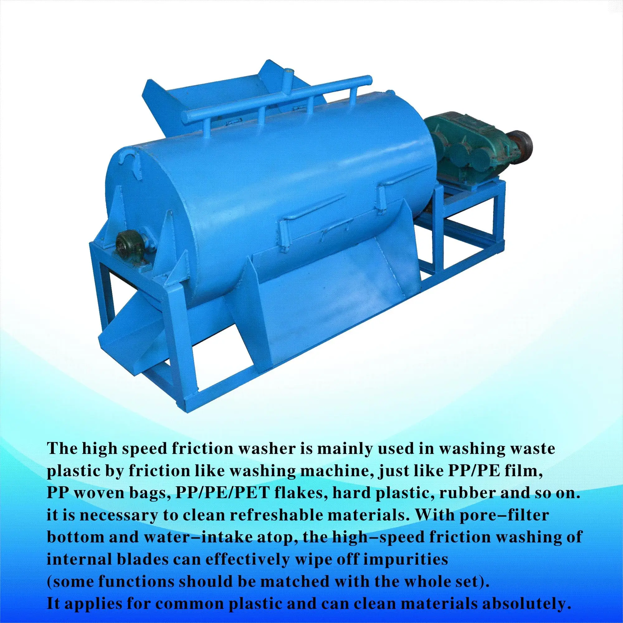 China 2025 CE Waste Plastic Recycle Washing Machine Plant Friction ...