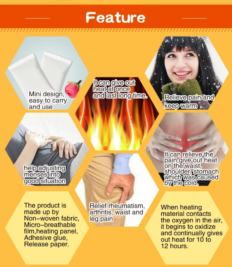 Ce Iso Msds Air Activated Instant Hot Hands Pocket Heat Packs Self ...