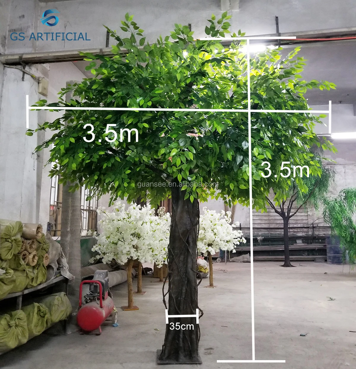 Factory Custom Big Shade Large Outdoor Artificial Trees Life Size ...