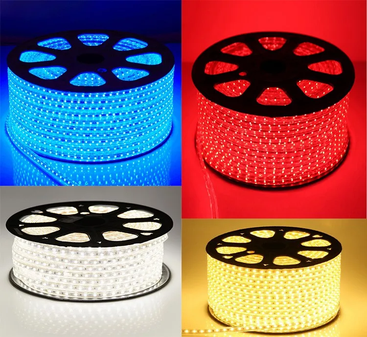AC 220V LED Strip 5050 - 100m IP67 Waterproof White Light