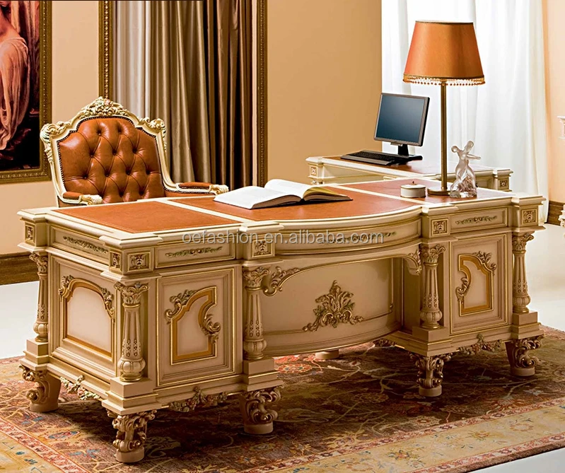 OE-FASHION wooden office table design antique office furniture luxury ...