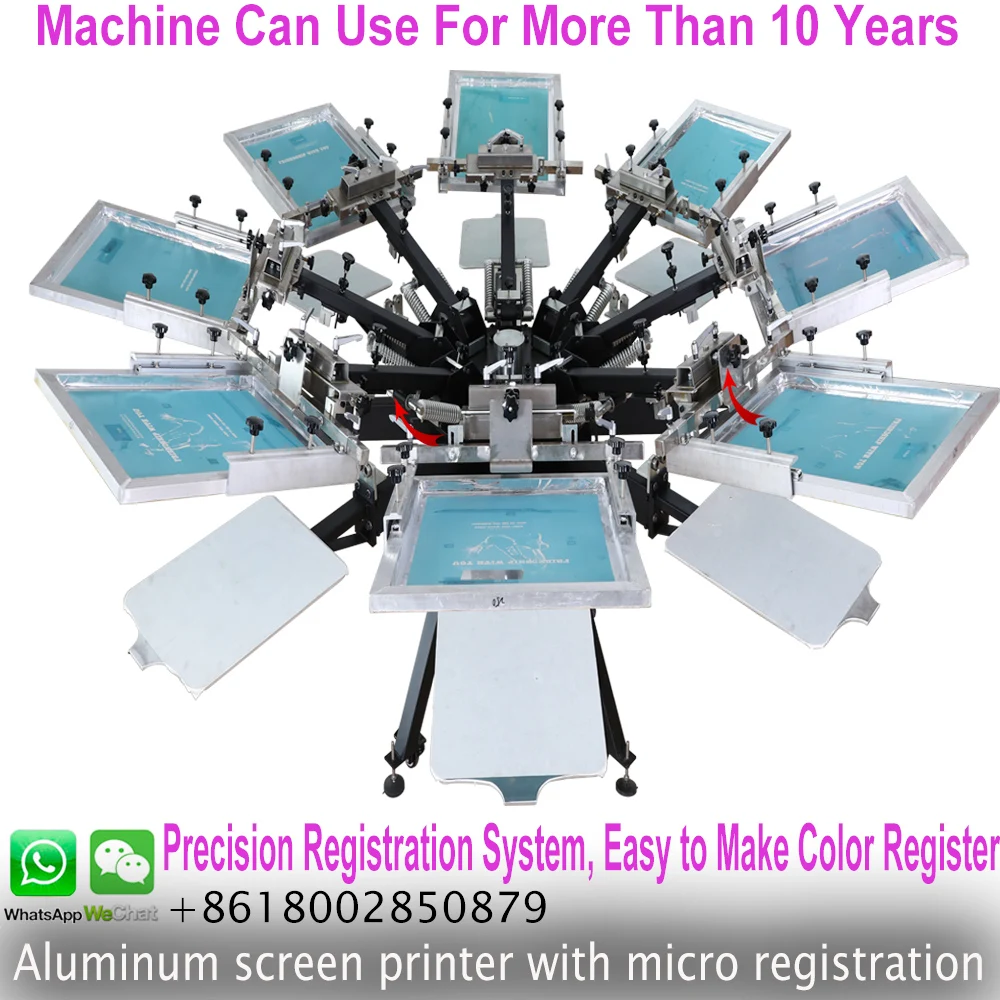 Carrousel Serigraphie Printing Machine 4-6-8 Color Screen Printer - Buy ...