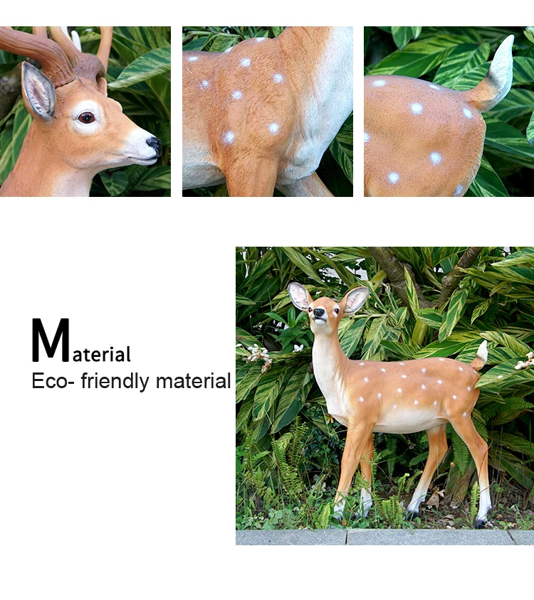 Life Size Outdoor Fiberglass/resin Deer Statues - Durable & Realistic