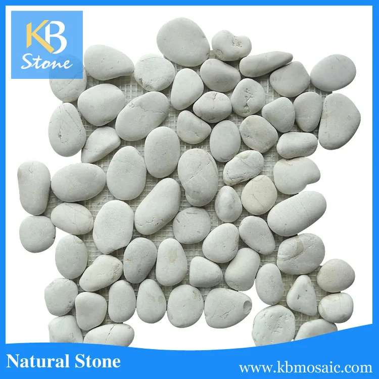 White Polished Pebble Stone - Natural River Stone Beauty