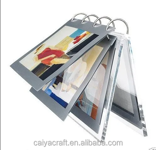 Customize Acrylic Desktop Calendar Holder - Clear Display Stand