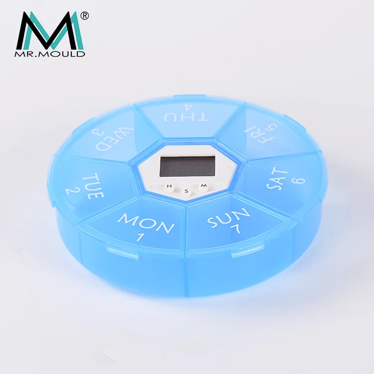 MM-PBR706 Alarm timer reminder round electronic smart child proof pill ...
