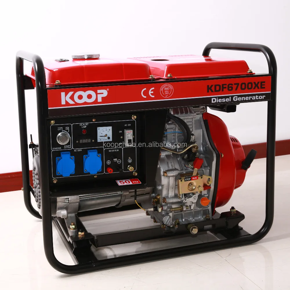 60hz 5kva 5kw Electric Start Portable Open Type Diesel Generator - Buy ...