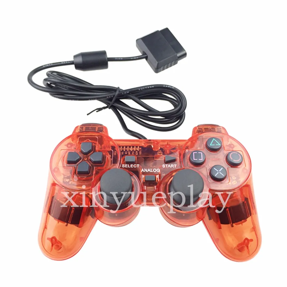 Custom Color PS2 Controller - Ergonomic & Vibration Motor