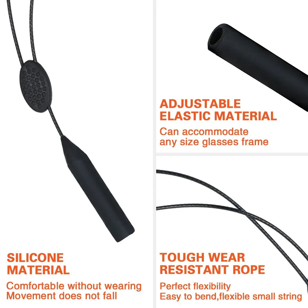 Antislip Soft Prevent Slide Sports Rope,Universal Fit Safety Eyeglass ...