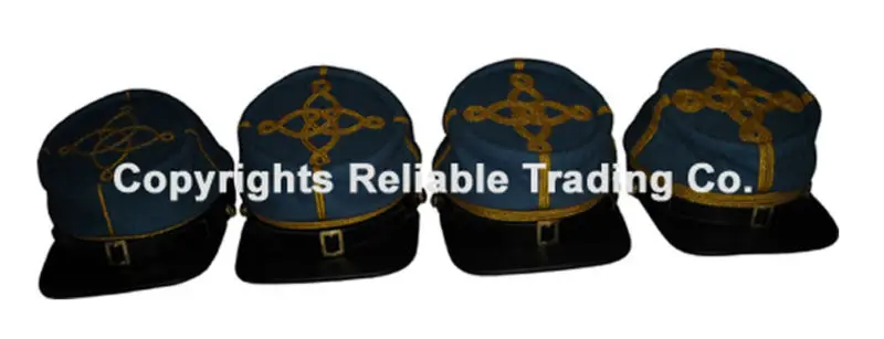 Us Civil War Bummer Kepi Infantry Dark Blue 100% Wool Fabric Civil War ...
