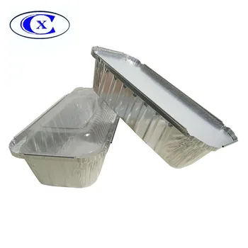Take Away Food Container Disposable Aluminum Foil Rectangular Container ...