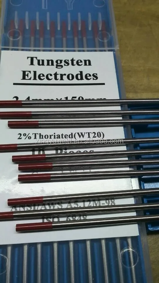 Wt20 Welding Electrode,Tungsten Electrode - Buy Tungsten Electrode,Red ...