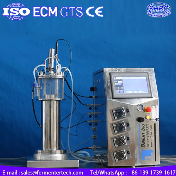 Airlift Bioreactor - 15L Glass Fermentation Tanks for Biotech