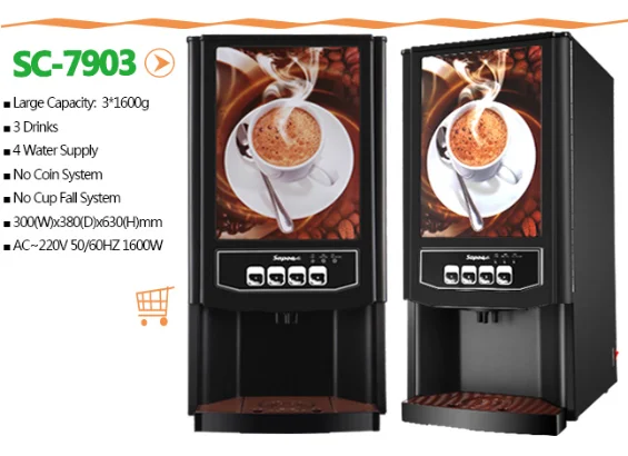 Sapoe Instant Coffee Vending Machine for Cafe, Hotel, and Restaurant ...