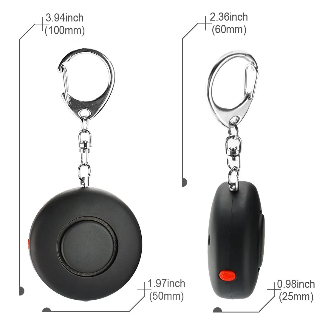 130db Emergency Self Defense Alarm Keychain Safety Led Security ...