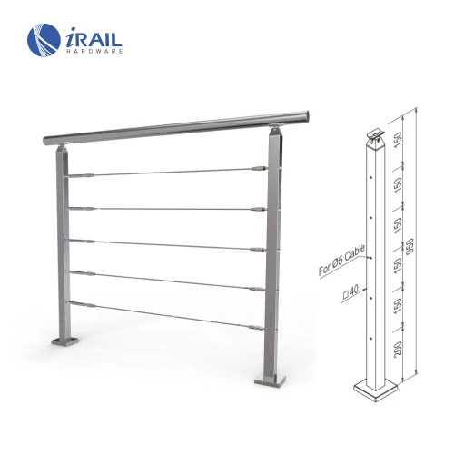 Wire Railing Swage Outdoor Stainless Steel 316 Balcony Handrail Railing ...