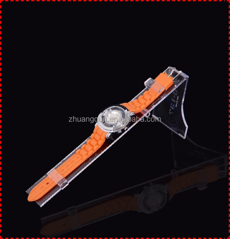 Rectangular Black Clear View Vertical Large Men Unfold Strap Belt Wrist ...